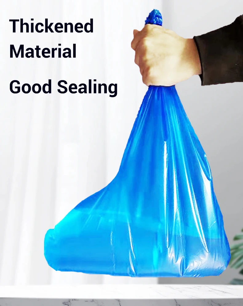 Blue Long Plastic Waterproof Disposable Foot Safety Shoe Cover - Buy ...