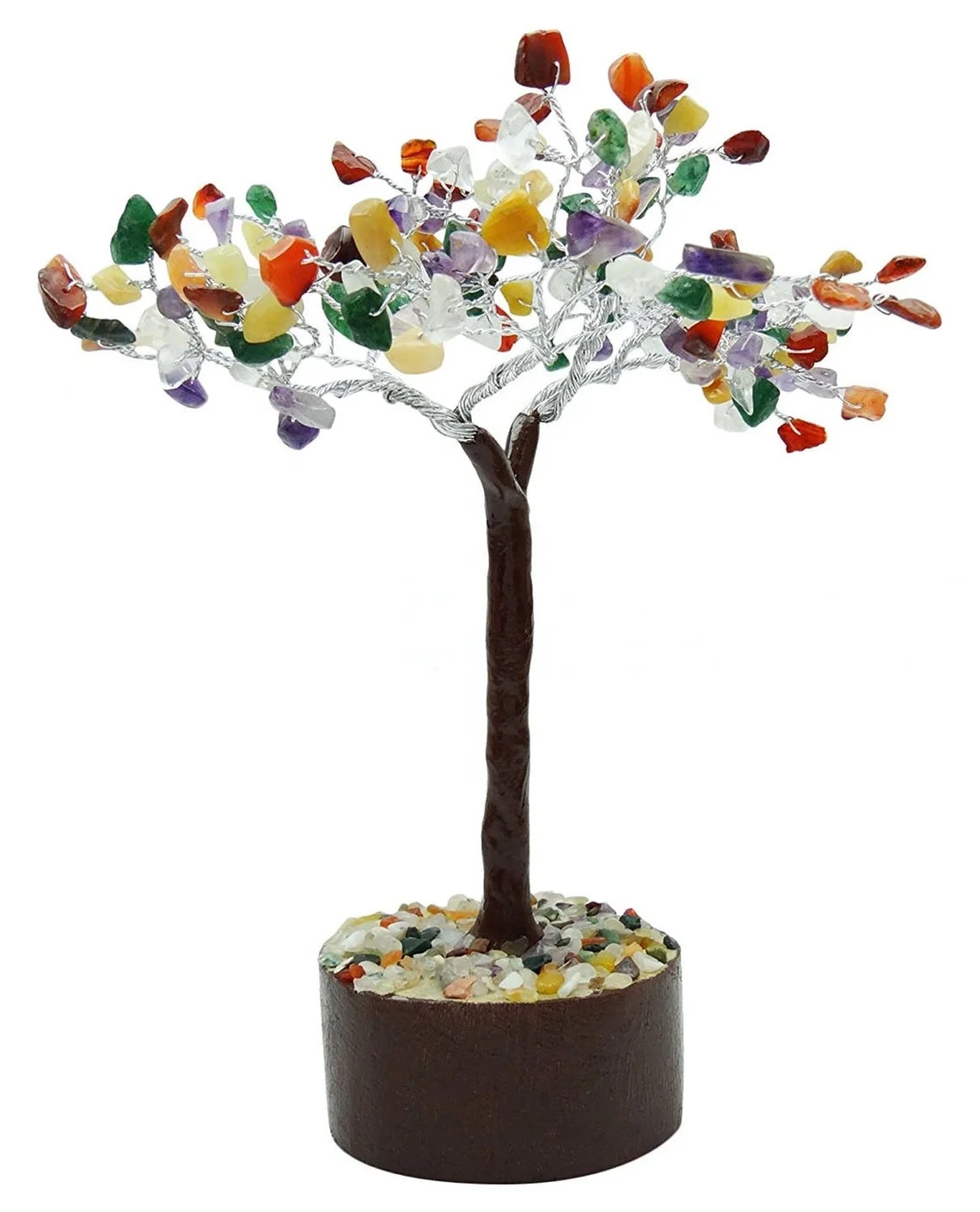 Factory Price Natural Multi Stone Chips Tree | 150 Chips For Healing ...