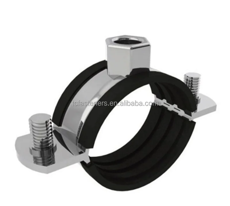 Industrial Two-Piece Carbon Steel Pipe Clamps Hydraulic Twin-Screw Tube ...