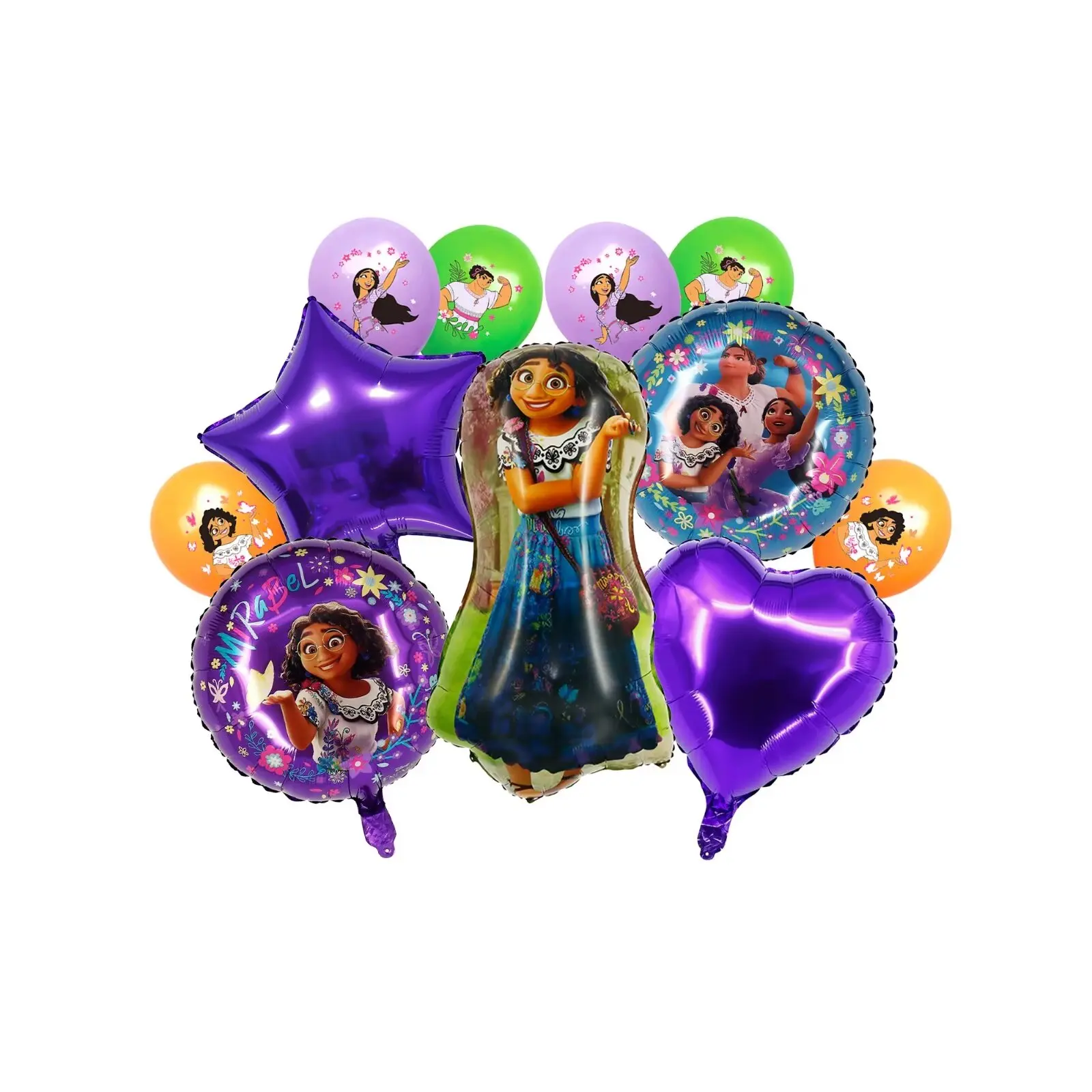 2024 Cartoon Anime Movie Encanto Character Foil Latex Sequin Balloon ...