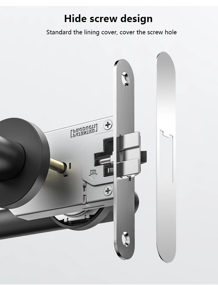 European Style Wooden Metal Doors Black Stainless Steel Hardware ...