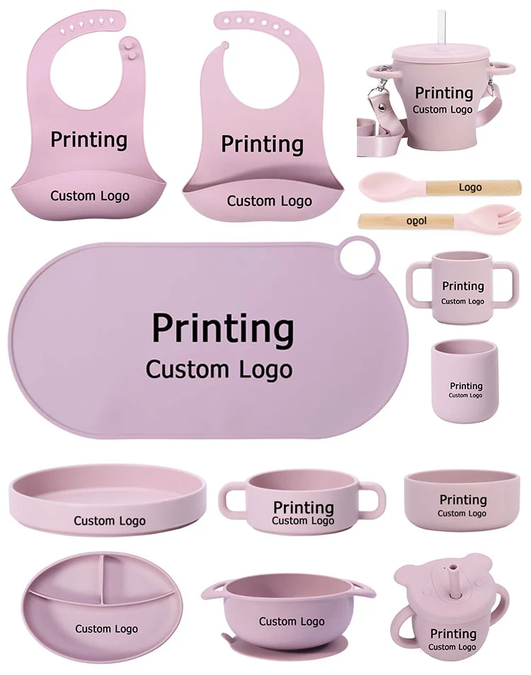 Wholesale Safe Non-toxic Baby Bibs Placemat Silicone Bowl Plates ...