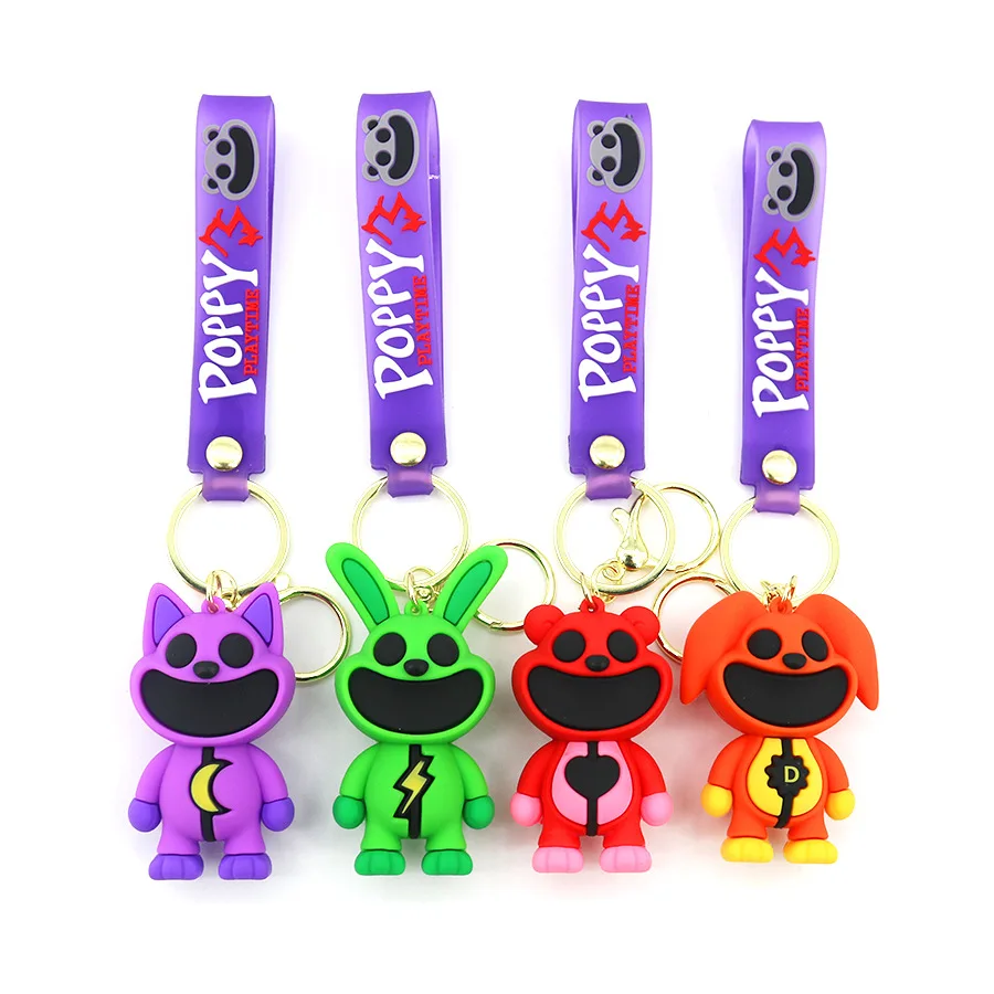 Cartoon Anime Playtime Smiling Critters Keychain Horror Animal Series ...
