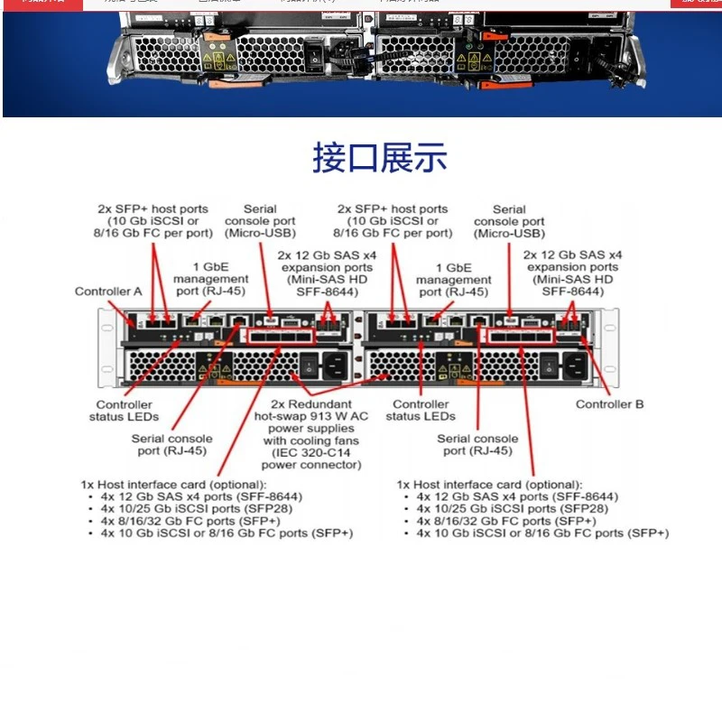Lenovo Thinksystem De2000h Rack Mounted 2u Storage Server - Buy De2000h ...