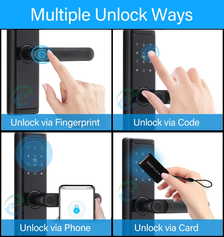 Fechadura Digital Tuya Smart Wifi Lock Security Wireless Biometric Fingerprint Rfid Keyless ...
