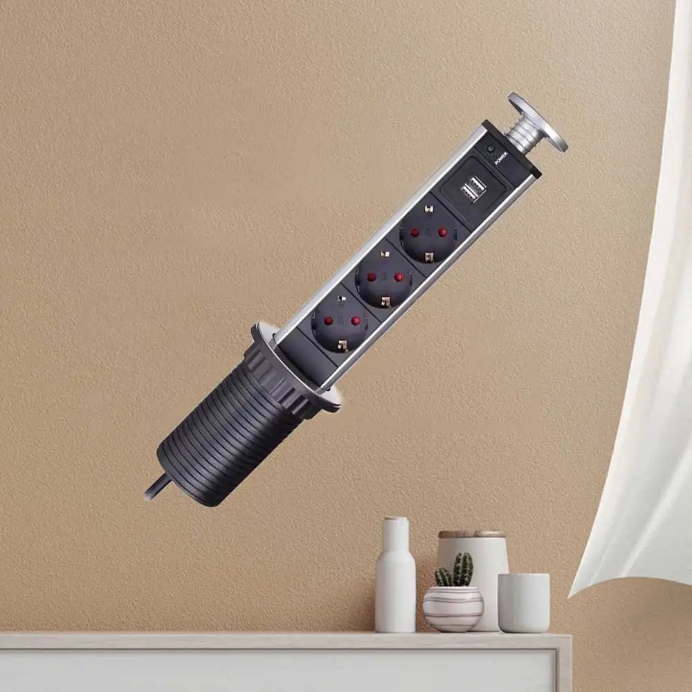 Oswell Hidden Furniture Smart Tensile Up Germany Desktop Power Socket ...