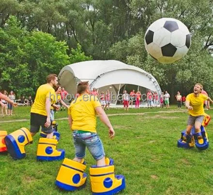 Giant Inflatable Bouncy Speed Soccer Shoes for Team Building