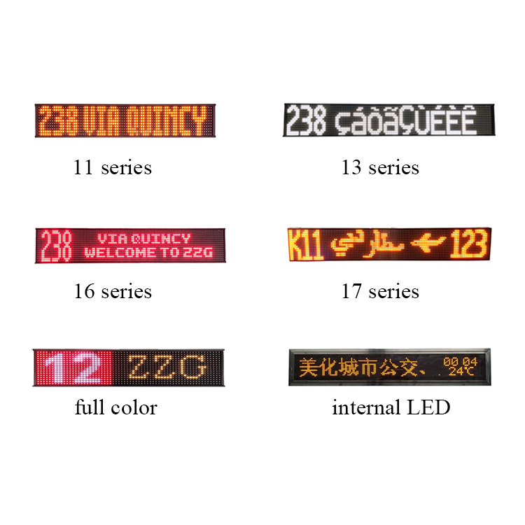 China EMC, IP65 Bus Destination Sign Pantalla Led Bus Bus Stop Digital ...