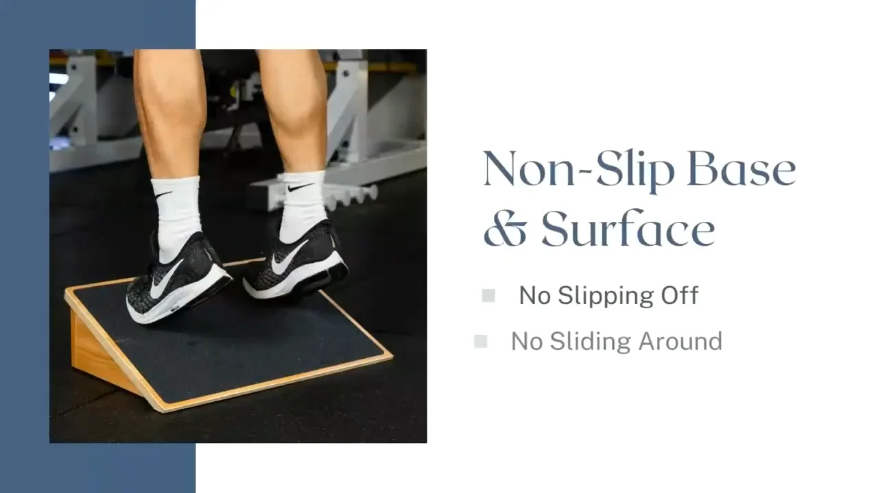 Wellshow Adjustable Steel Slant Board Calf Stretcher Ankle Stretcher ...