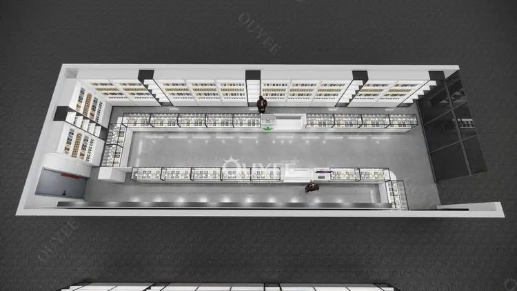 Gas Station Convenience Custom Tobacco Display Shelves Cigar Counter ...