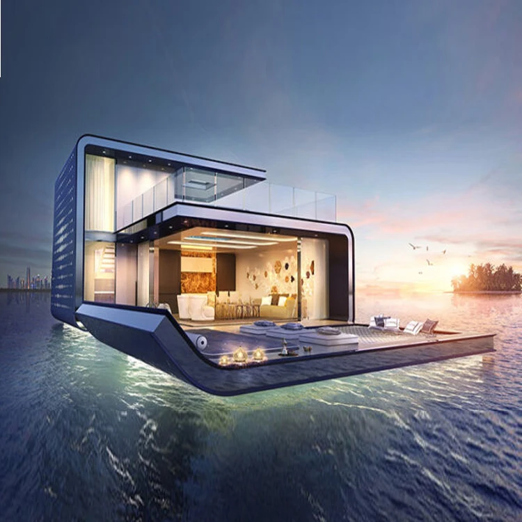 Luxury Water House Modular Mobile House Floating Hotel Project ...