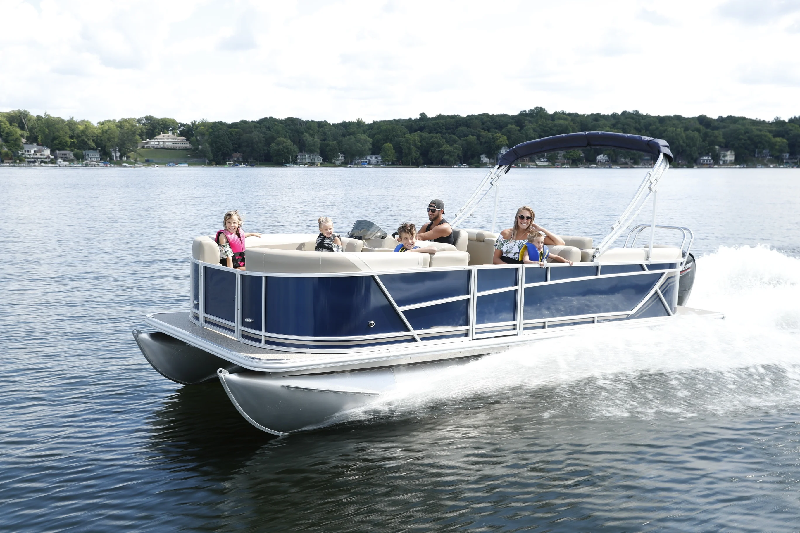 2023 Kinocean Luxury 18FT Party Fishing Pontoon Boat