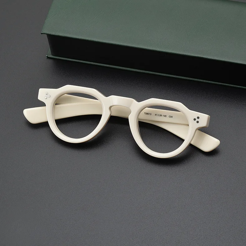 White Tortoise Shell Glasses - Thick Acetate Frames