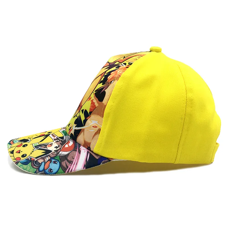 Pikachuu Kids Anime Cartoon Characters Beanie Hat Boys Baseball Hats ...