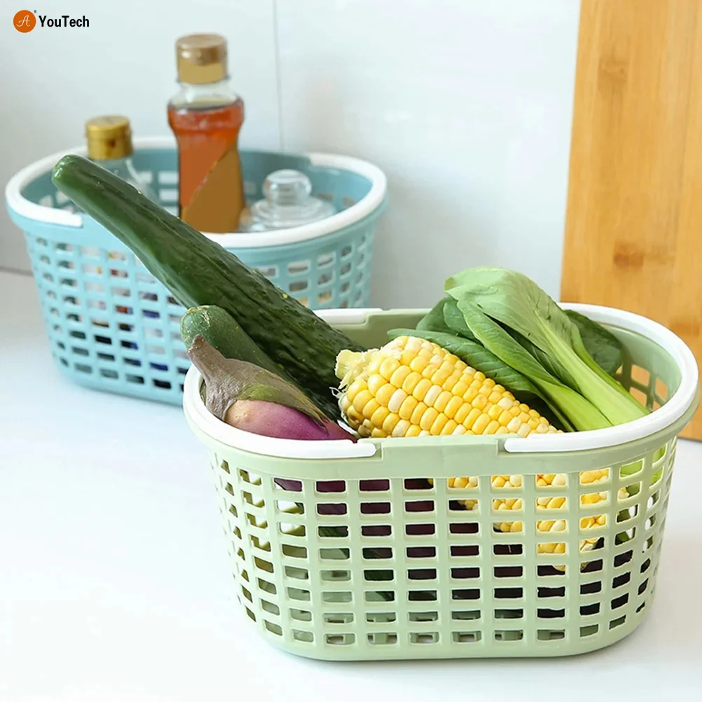 Plastic Hamper Dresser Containers Baskets Handles Shower Small Sundries ...