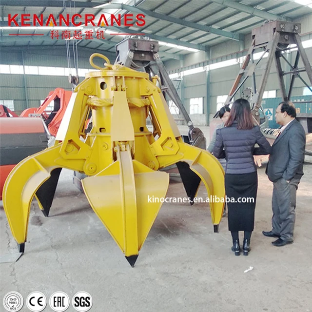 Scrap Charging Bucket - 10ton Bridge Crane with Hydraulic Grab