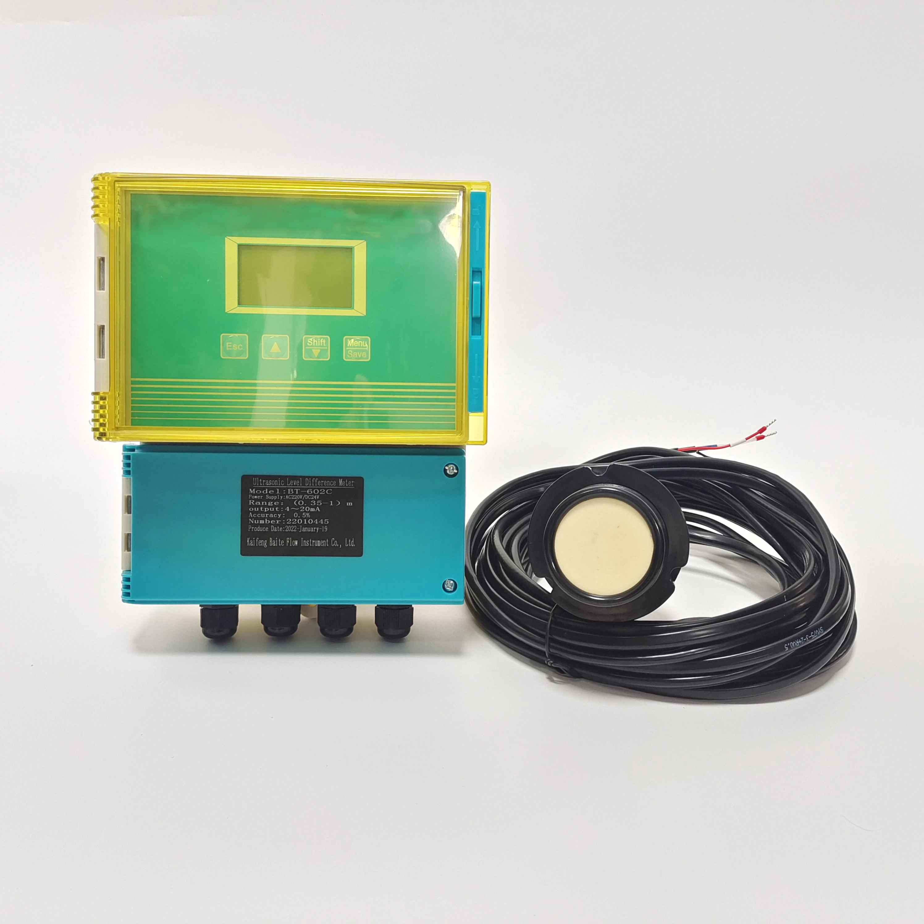 Non-contact Level Sensor Relay Output Split Ultrasonic Liquid Level ...