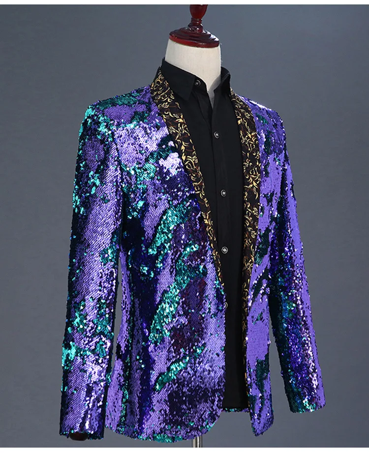 Men's Sequin Suit Jacket for Parties, Weddings & Nightclubs - Smart ...