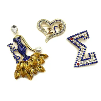 Customize Name Sorority Sigma Gamma Rho Inspired Letter Brooch Lapel ...