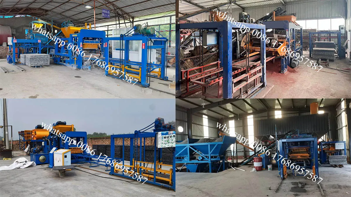 Concrete Cement Block Brick Making Machine Semi Automatic In Uganda ...