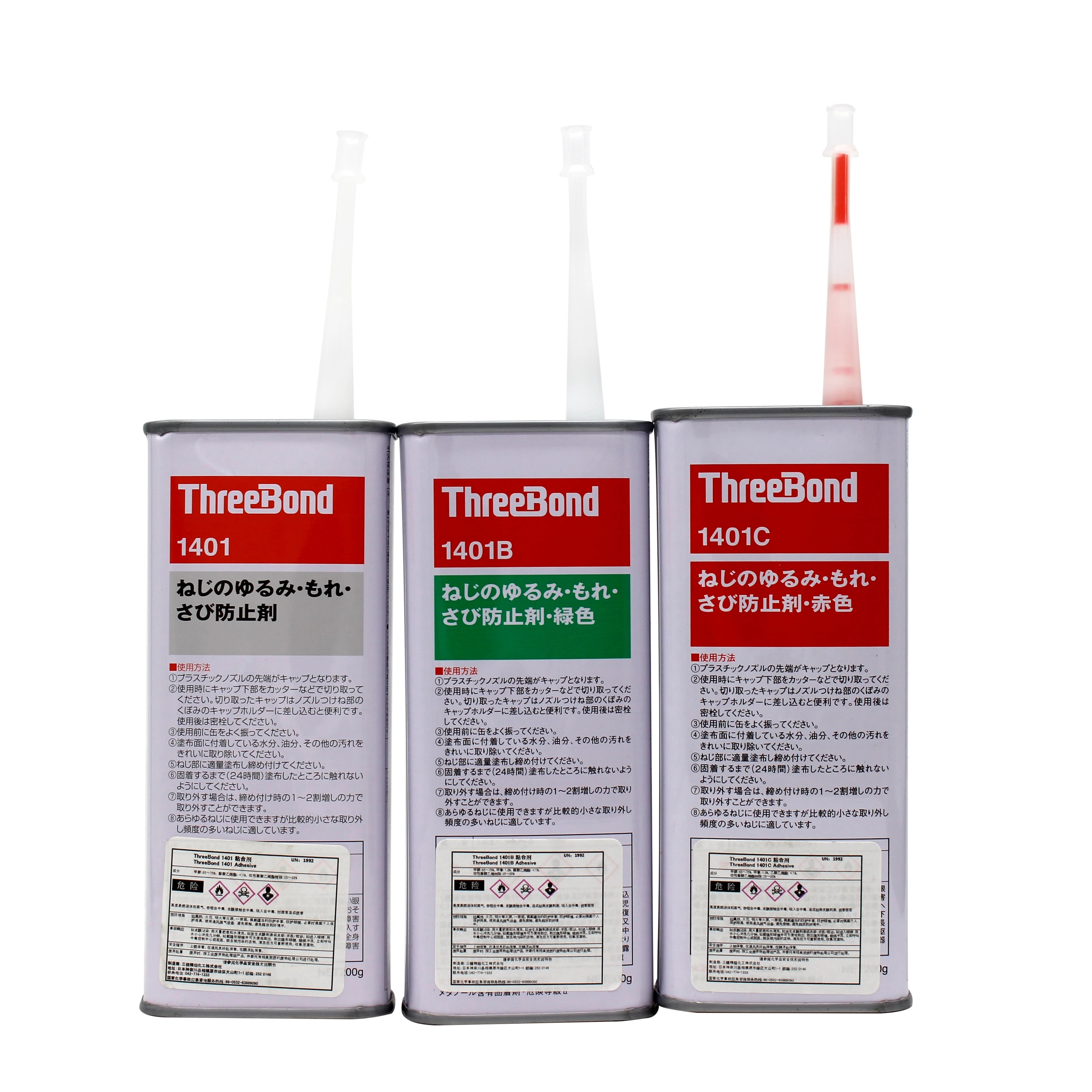 Japan Threebond1401b-200g Transparent Red Green Screw Adhesive Fastener ...