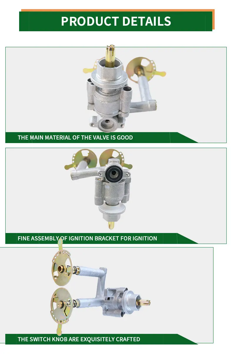 90 Degree Double Valves Aluminum Fittings Kitchen Stove Valve Fittings ...