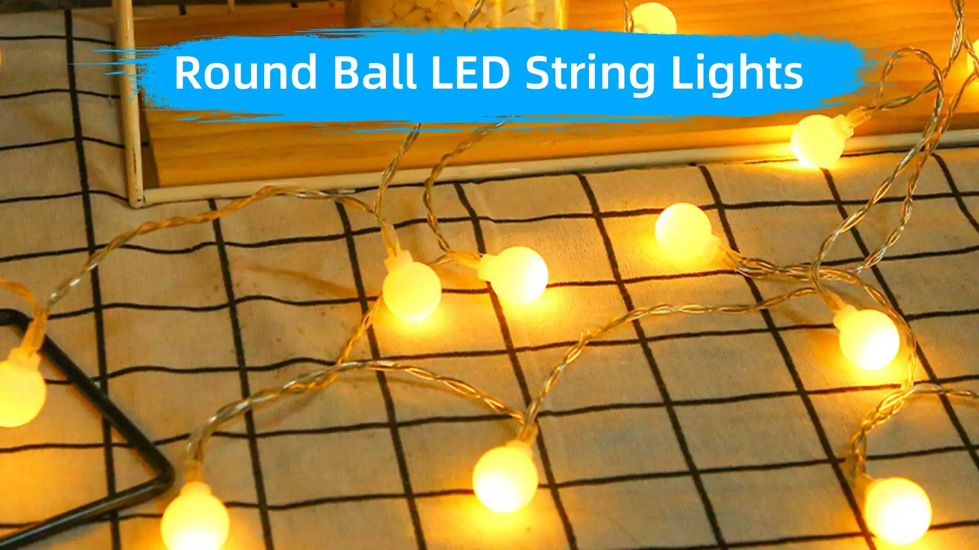 Small Round Ball Led String Lights,Outdoor Waterproof Battery Creative ...
