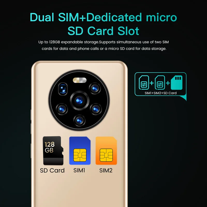 Unlocked OEM Mate48 Pro Smartphone - Cheap 5G Android Mobile, Dual SIM ...