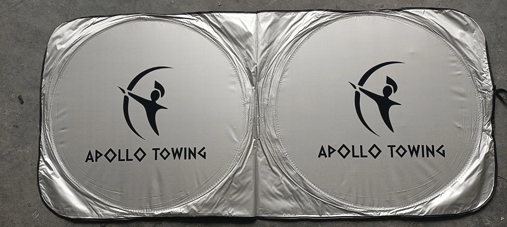 Moq Wholesale Custom Logo Printed 170t Cheap Promotional Sun Shade Gift ...