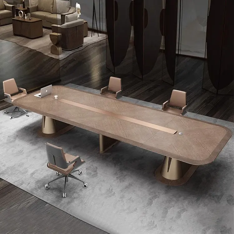 Liyu Modern Office Meeting Desks Room Black Movable Executive Wheels ...