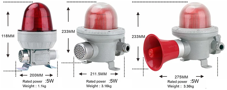 Explosion Proof Audible and Visual Alarm - Aviation Beacon
