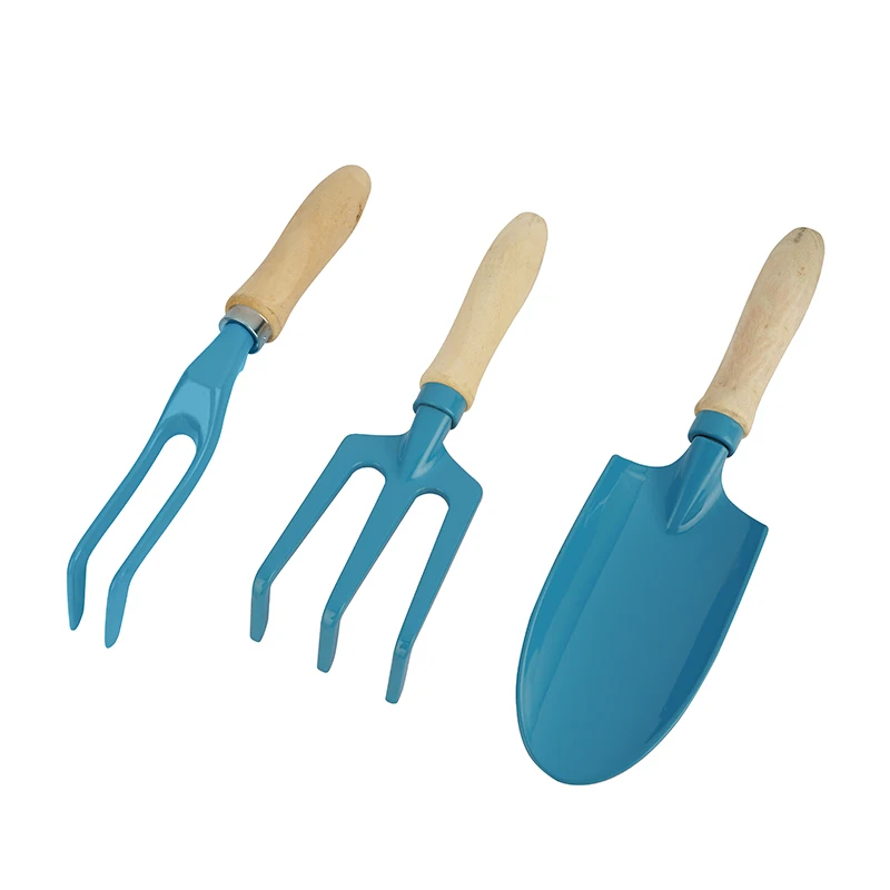 Two Teeth Three Teeth Wooden Handle Root Extractor Garden Hand Soil ...