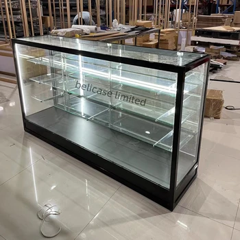 6ft Retail Store Display Showcase Full Vision Glass Cabinets With Led ...