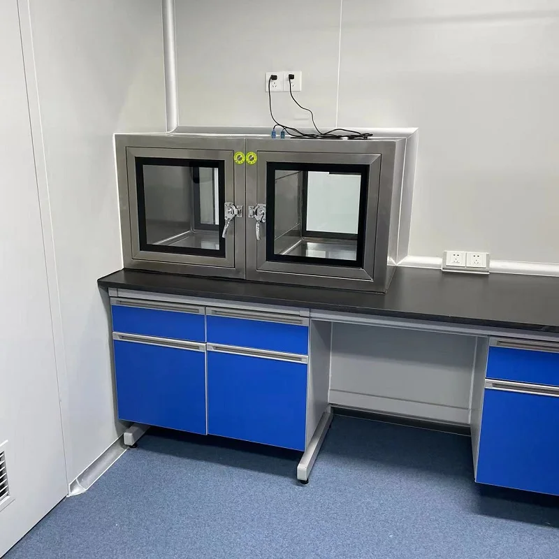 Stainless Steel Pass Box - Cleanroom Pass through for Microbiology Lab