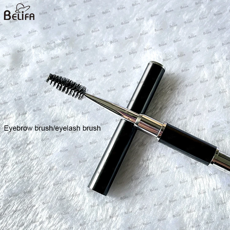 Custom logo Metal Handle Double Ended Eyelash Extension Cleanser Lash ...