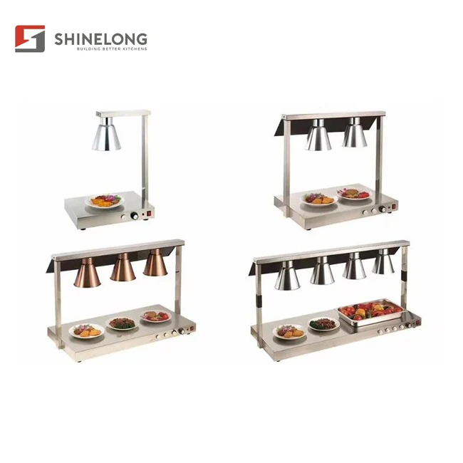 Lampade Scaldavivande per Ristorazione - 4 Teste Lamp