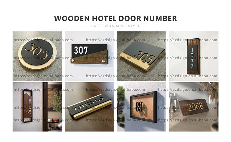 EZD One-Stop Solution House Number Plate Sign Luminous Door Signage ...