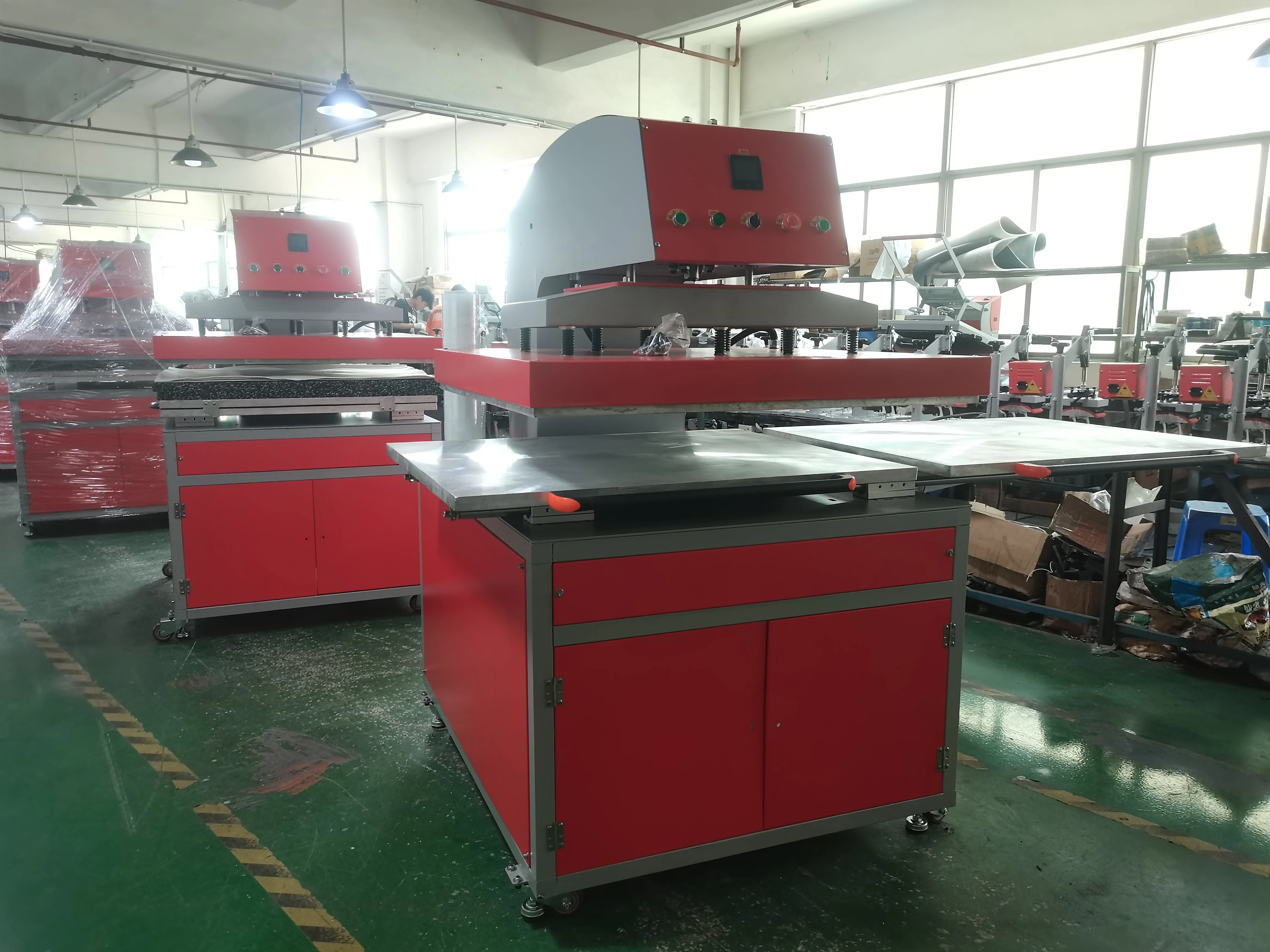 J Large Size Pneumatic Slide-Out Drawer Heat Press Machine