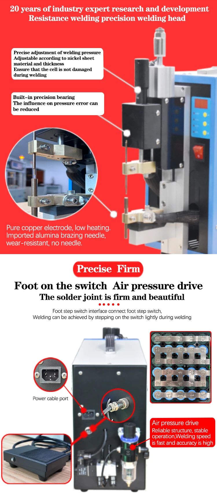 Small Handheld Sheet Metal Sheet Resistance Lithium Battery Welding ...