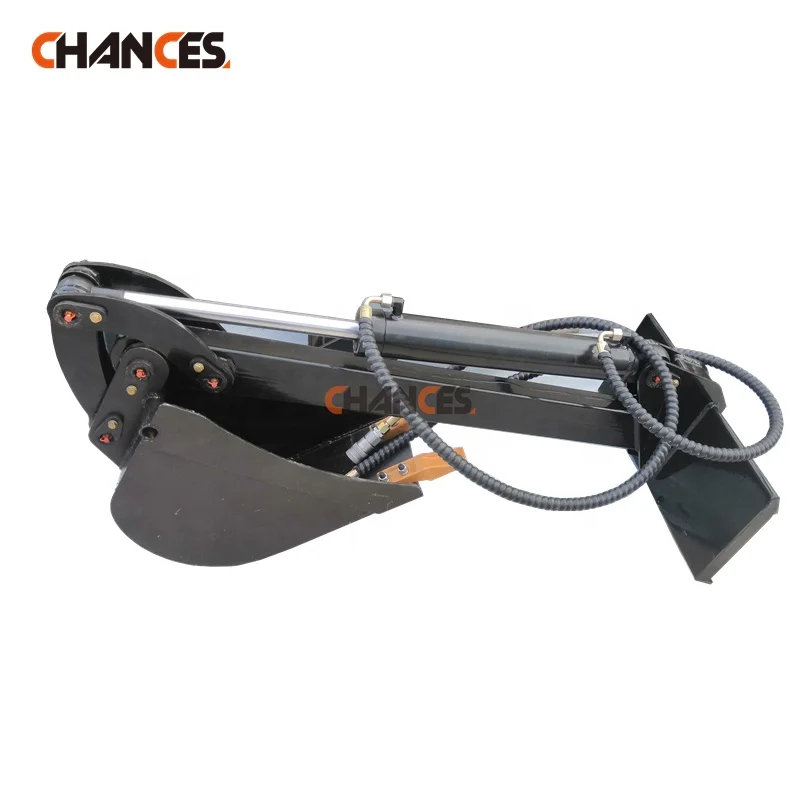 Digger Arm Attachments with Wheels for Mini Skid Steer Loader Digger ...