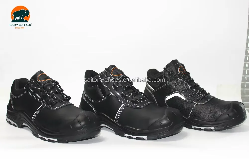 Rocky Buffalo Mens Genuine Leather Rubber Sole Construction Safety ...
