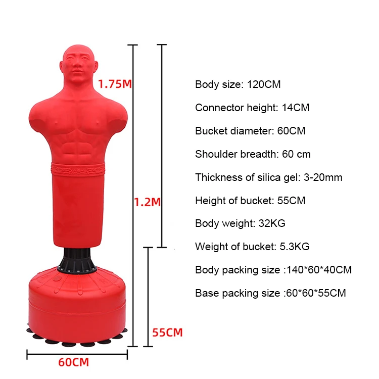 Human Shaped Punching Bag - Ideal for Boxing & Bodybuilding