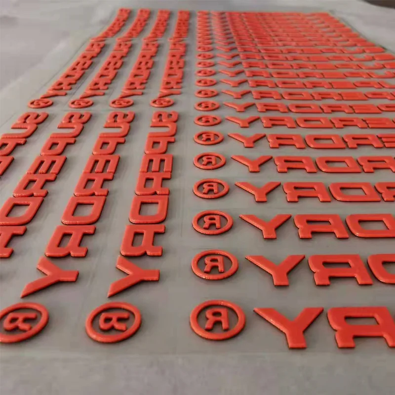 Custom Heat Press Label 3D Colorful Embossed Brand Design