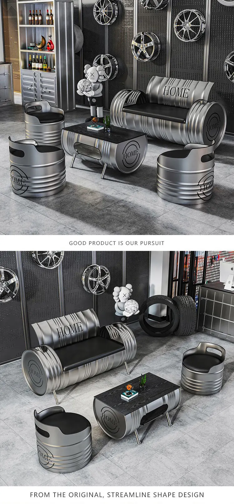 Hqslp Table Bar Wrought Iron Leisure Milk Tea Shop Table And Chair ...