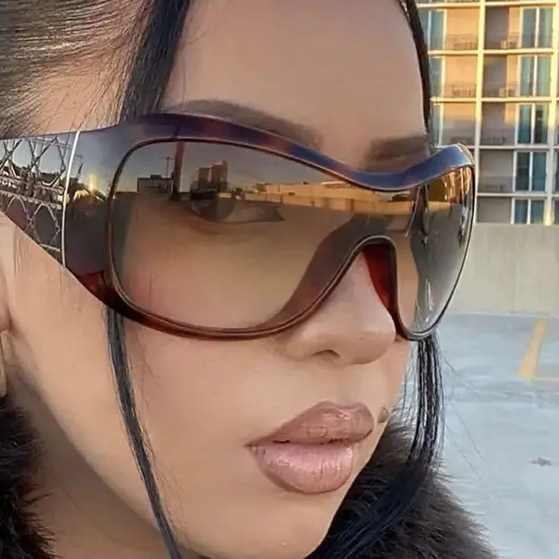 Customized Y2k Face Mask Sun Protection Sunglasses Outdoor Sports Punk ...