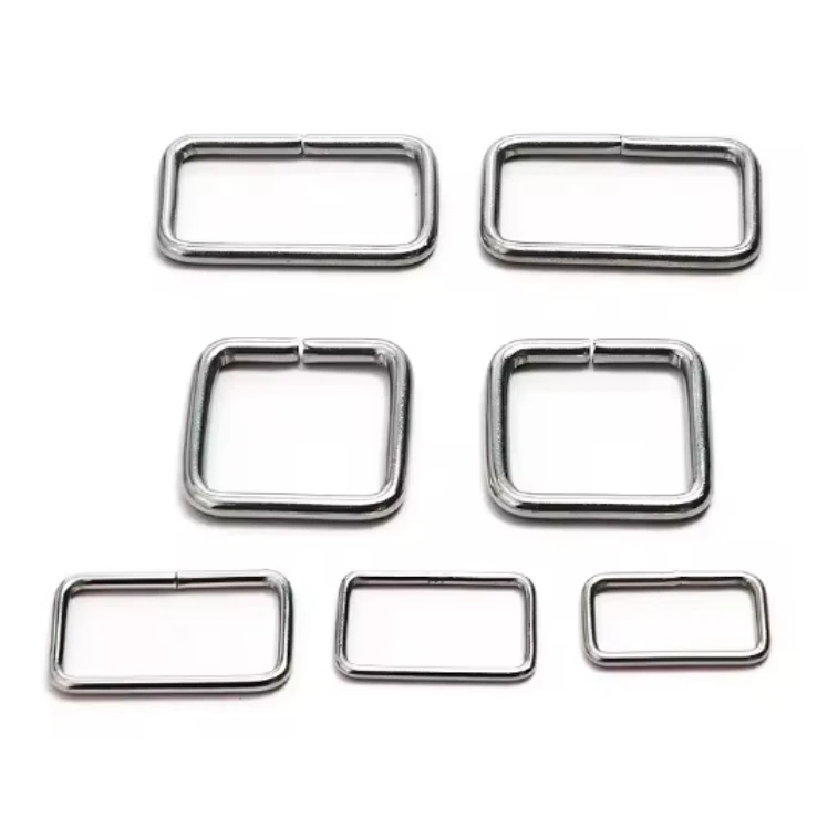 Metal Rectangle Buckle Ring for Bag Belt Loop Band Webbing Rings Purse ...
