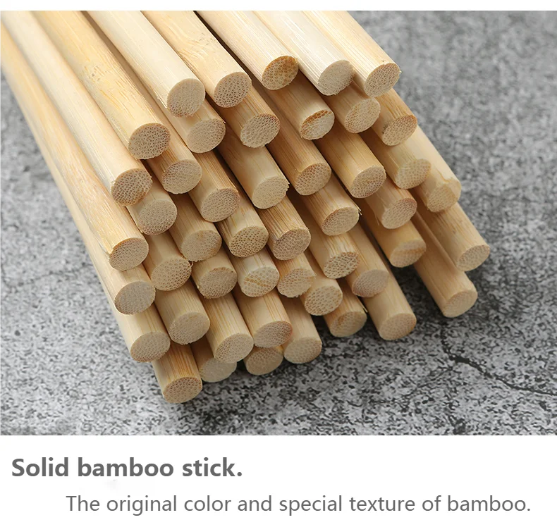 Bamboo Wood Sticks - Crafting Essentials for DIY Projects