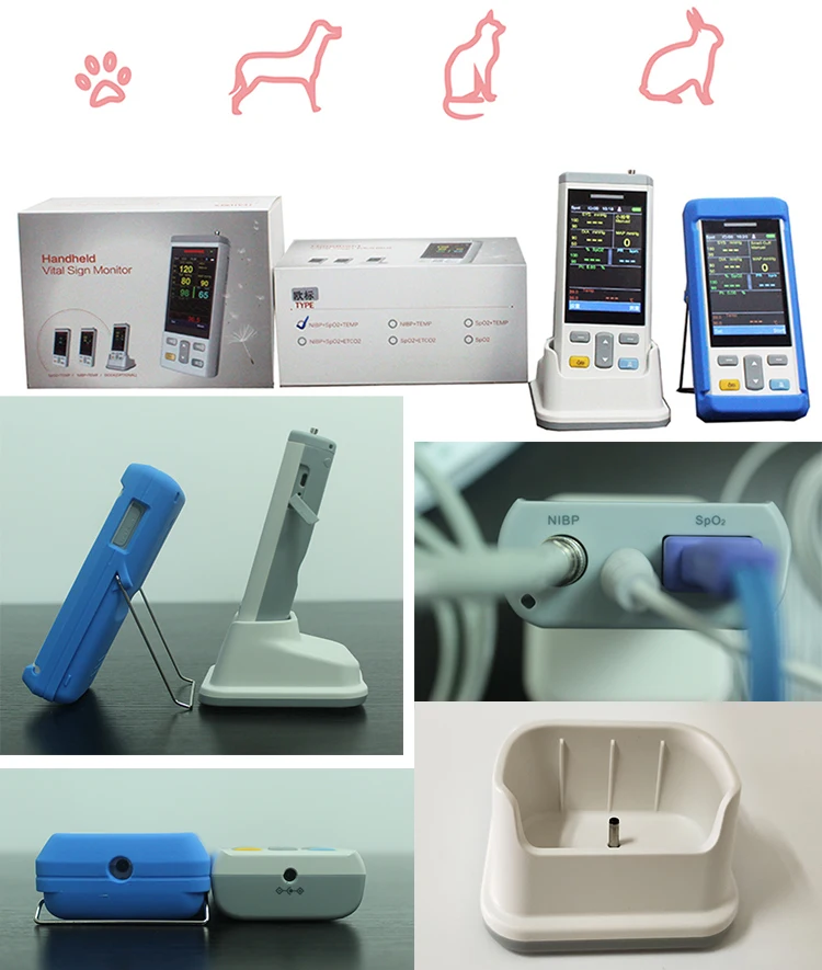 Veterinary Multiparameter Portable Oximeter for Pets & Animals - OEM