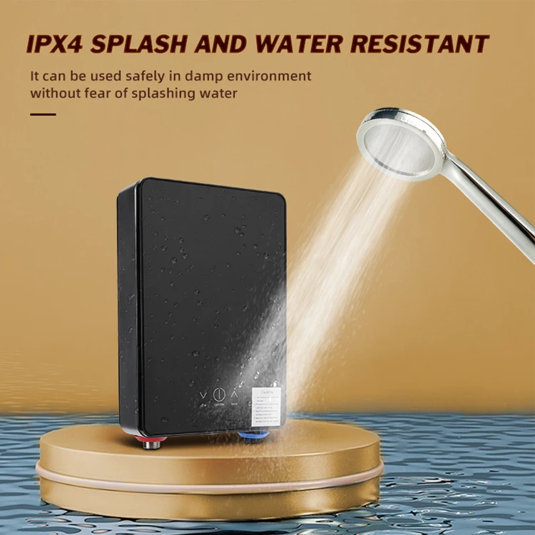 Quickly Heating Tankless Electric Shower Heater Bathroom Instant ...