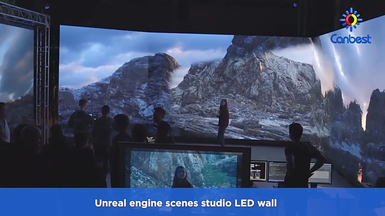 Led Virtual Video Wall Display Screen For Unreal Shooting Production ...